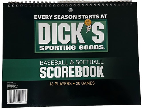 Baseball/Softball Scorebook - Space for 16 Players, 20 Games per Book ...