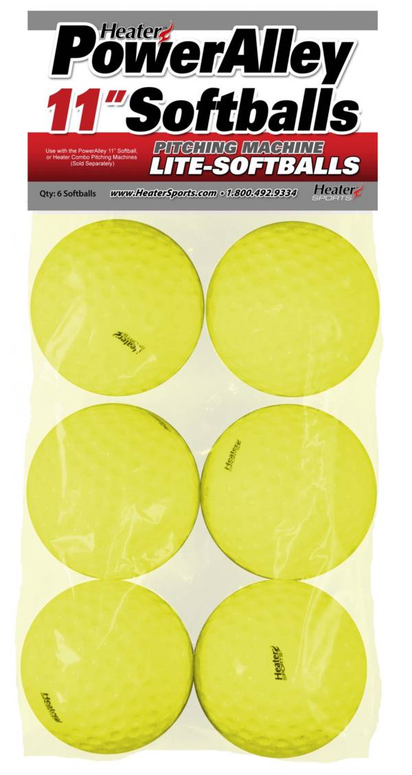 Heater 11'' Power Alley Lite Softballs – 6 Pack | Dick's Sporting Goods