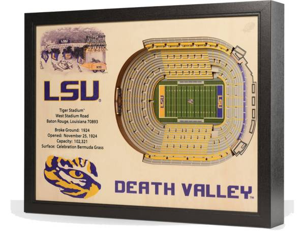 You The Fan Lsu Tigers 25 Layer Stadiumviews 3d Wall Art Dicks