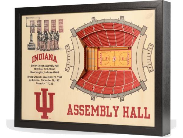 You The Fan Indiana Hoosiers 25 Layer Stadiumviews 3d Wall Art Dicks