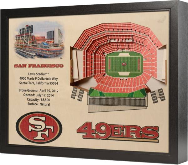 You The Fan San Francisco 49ers 25 Layer Stadiumviews 3d Wall Art