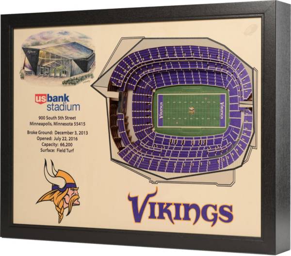 You The Fan Minnesota Vikings 25 Layer Stadiumviews 3d Wall Art Dick