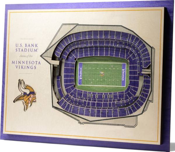 You The Fan Minnesota Vikings 5 Layer Stadiumviews 3d Wall Art Dicks