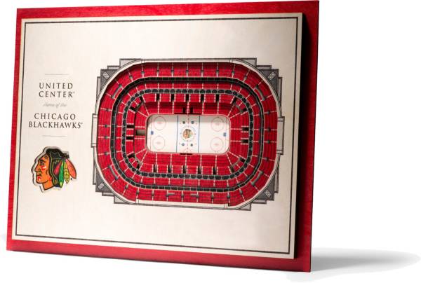 You The Fan Chicago Blackhawks 5 Layer Stadiumviews 3d Wall Art Dick