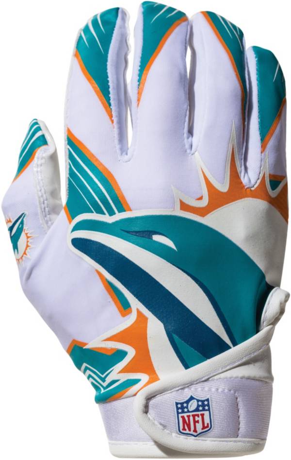 Franklin Miami Dolphins Youth Receiver Gloves | Dick's Sporting Goods
