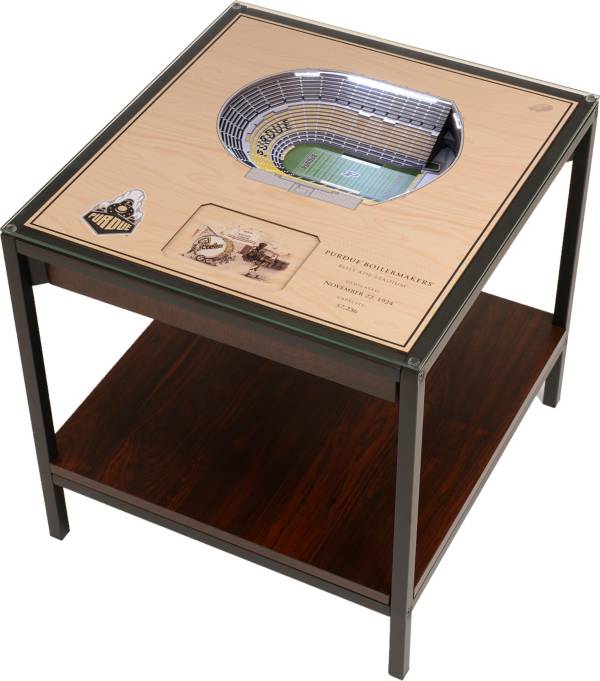You The Fan Purdue Boilermakers 25 Layer Stadiumviews Lighted End Table