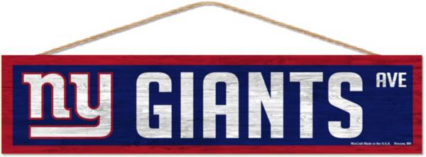 WinCraft New York Giants 4'' x 17'' Wood Rope Sign | Dick's Sporting Goods