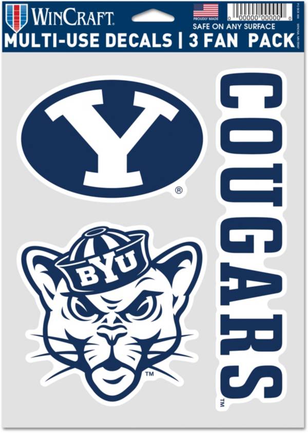 WinCraft BYU Cougars 3 Pack Fan Decal | Dick's Sporting Goods