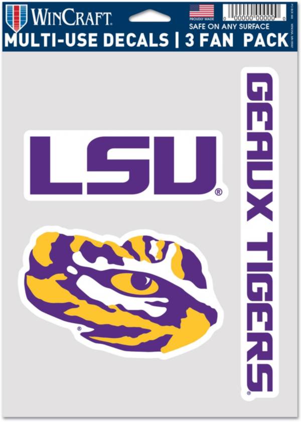 Wincraft Lsu Tigers 3 Pack Fan Decal Dicks Sporting Goods