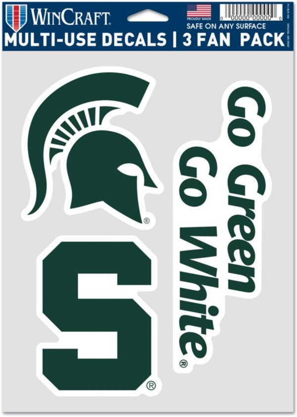 WinCraft Michigan State Spartans 3 Pack Fan Decal | Dick's Sporting Goods