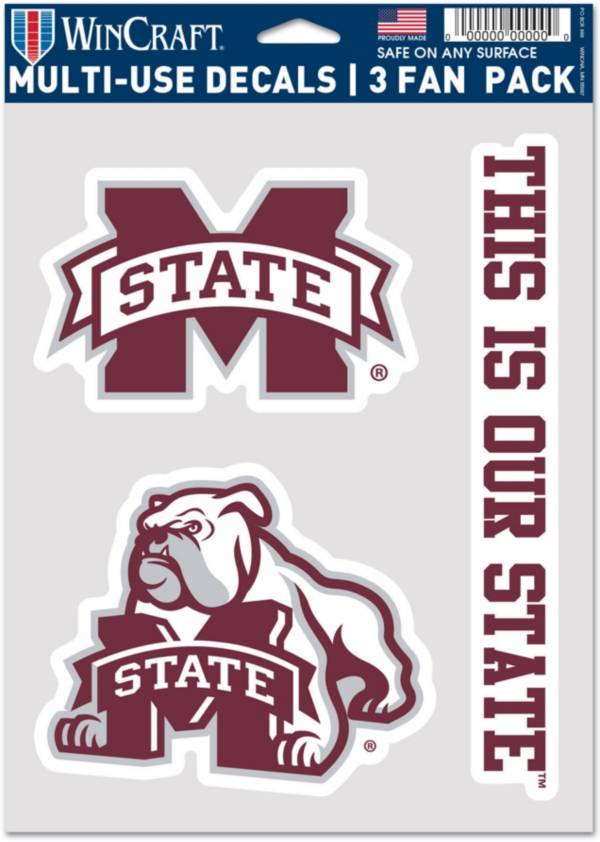 WinCraft Mississippi State Bulldogs 3 Pack Fan Decal | Dick's Sporting ...