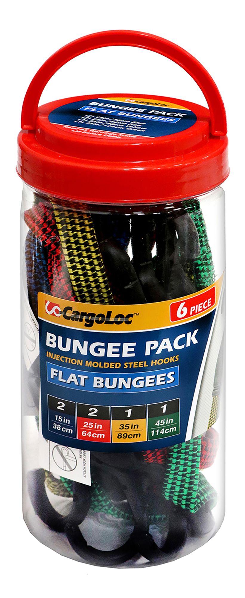 CargoLoc 6 Pc Flat Bungee Cord Assortment | Dick's Sporting Goods