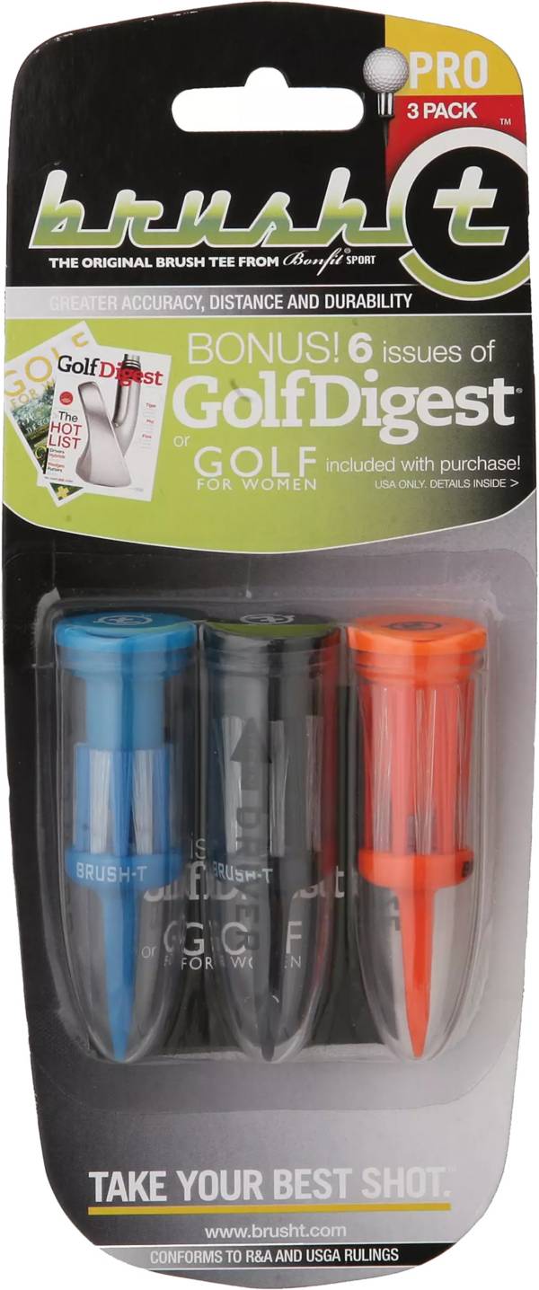 Bonfit America brush-t PRO Assorted Golf Tees - 3 Pack | Golf Galaxy