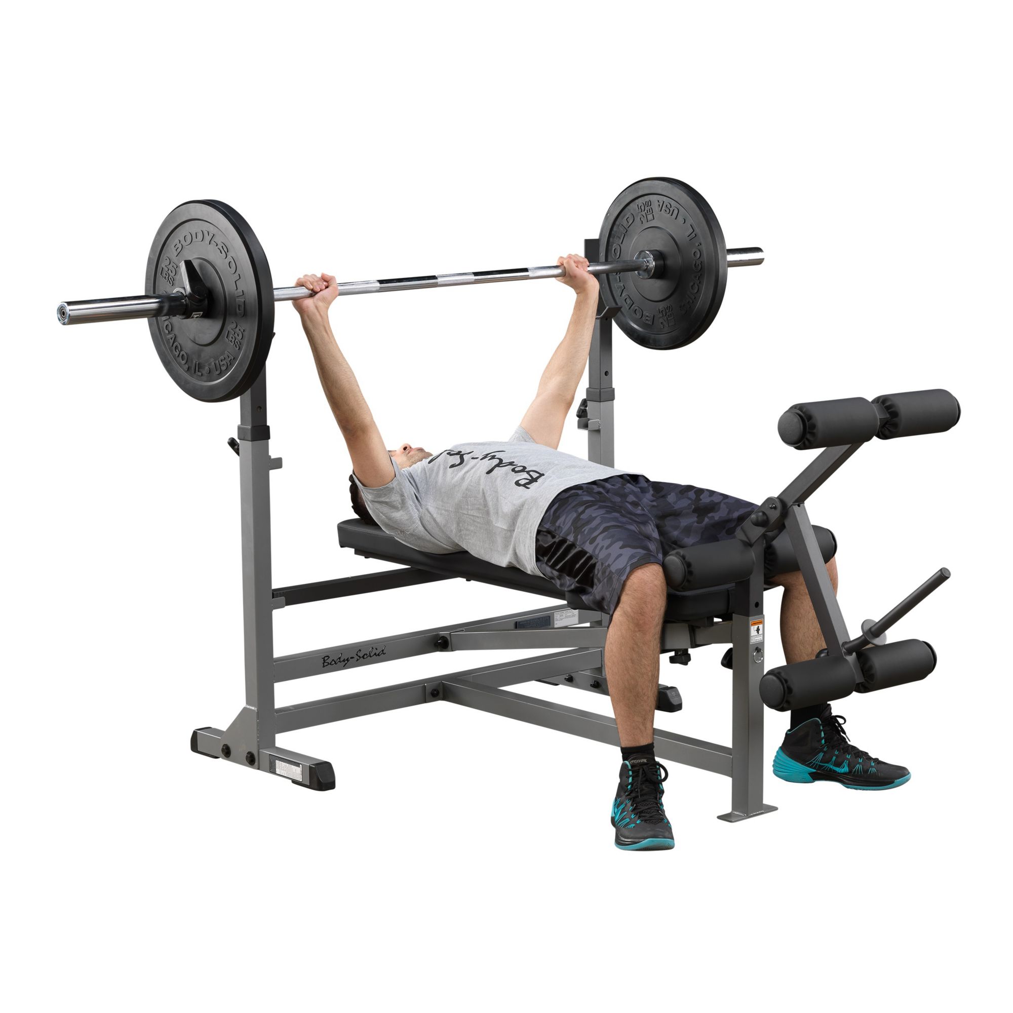 Body Solid GDIB46L Olympic Weight Bench with Leg Developer | Dick's ...