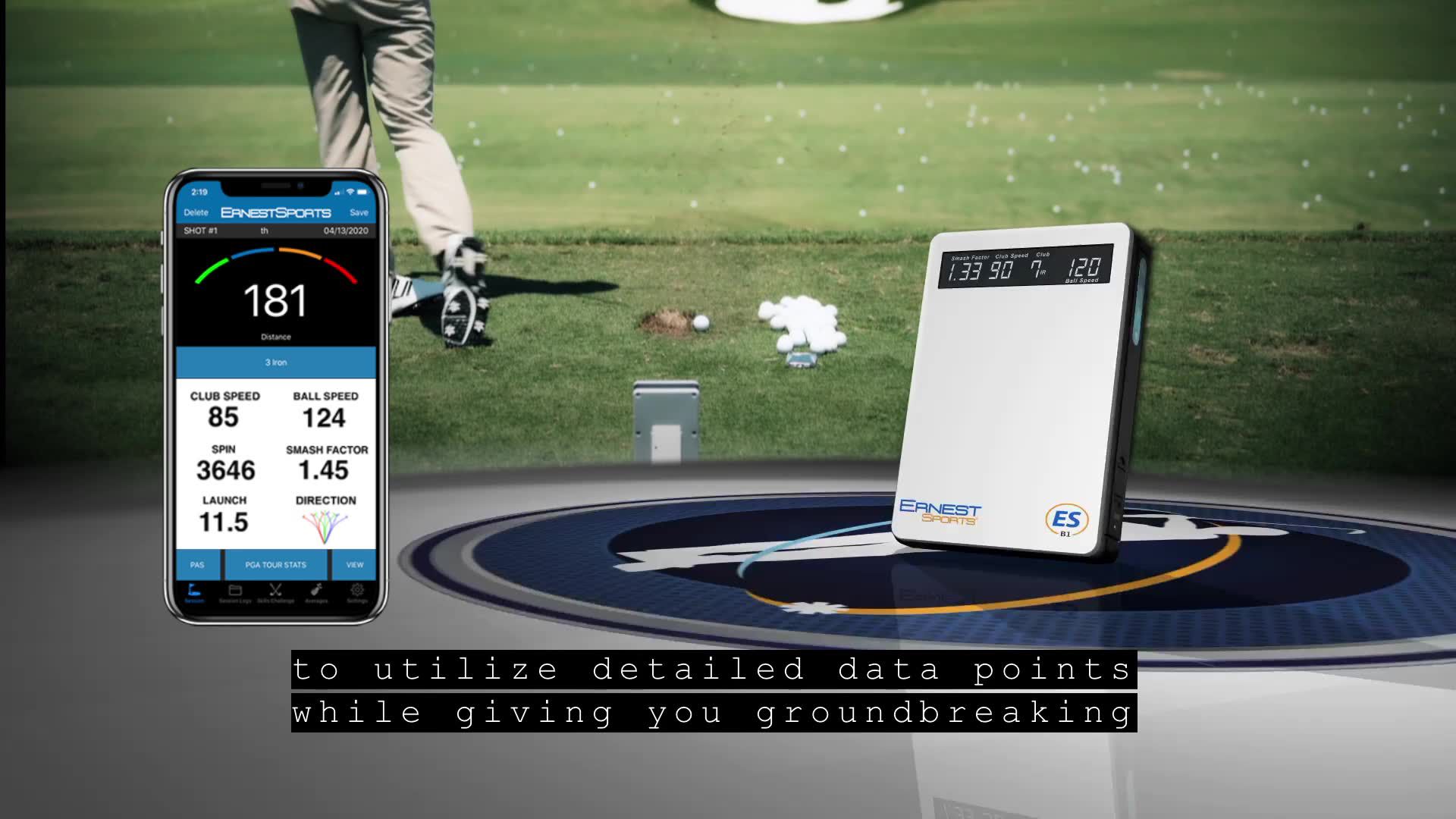 Ernest Sports ES B1 Portable Launch Monitor | Golf Galaxy