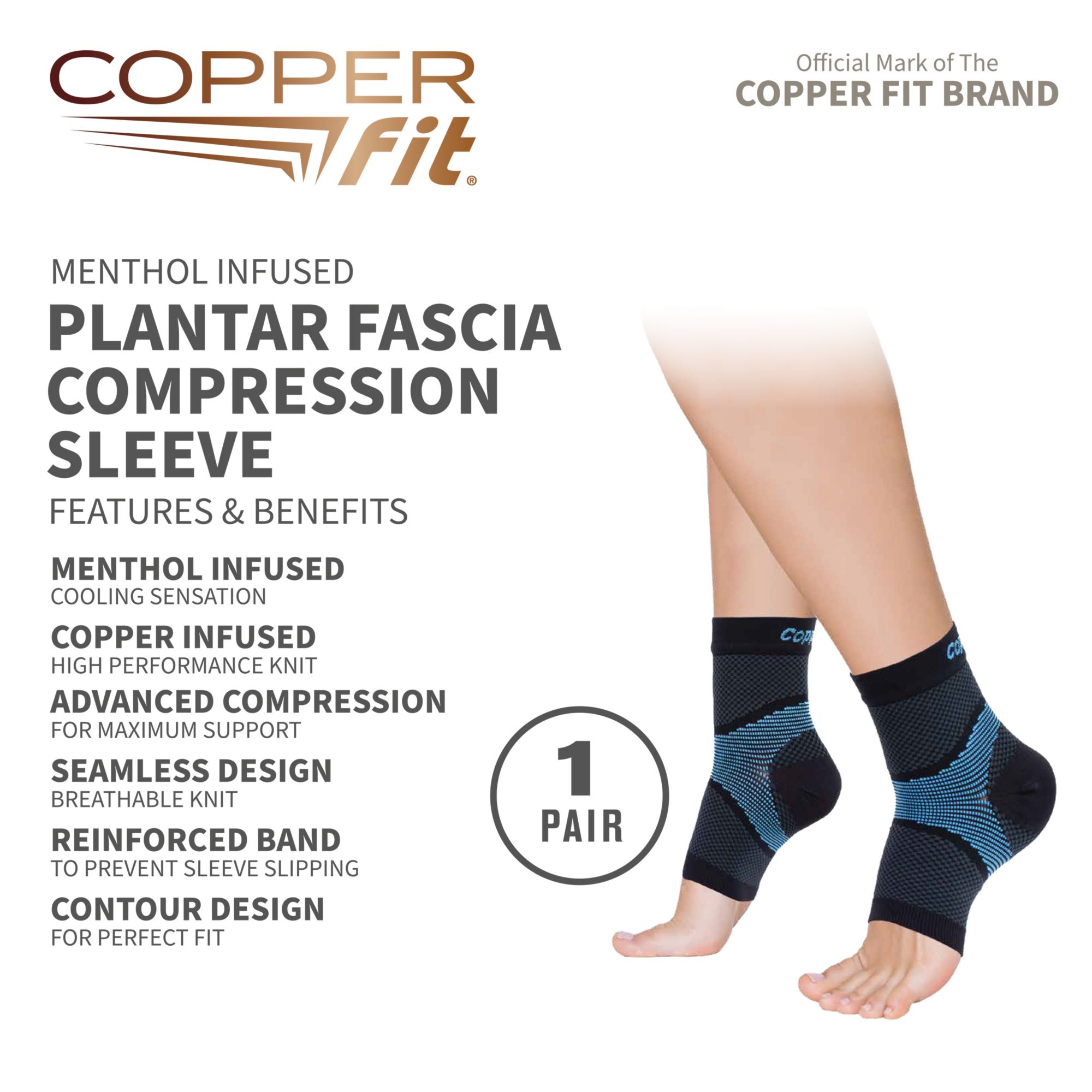 Copper Fit ICE Plantar Fascia Compression Sleeves | Dick's Sporting Goods