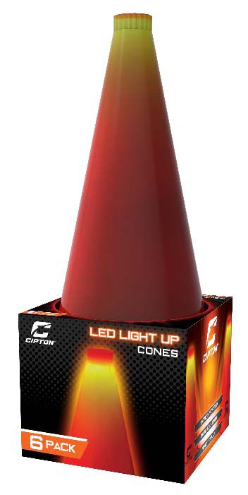 Cipton Light-Up LED Agility Cones - 6 Pack | Dick's Sporting Goods