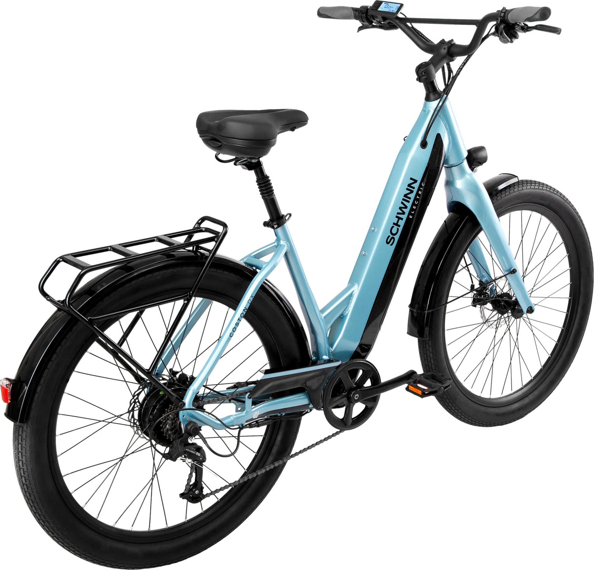 Schwinn Adult Coston 27.5” DX Step-Thru Electric Hybrid Bike | Dick's ...