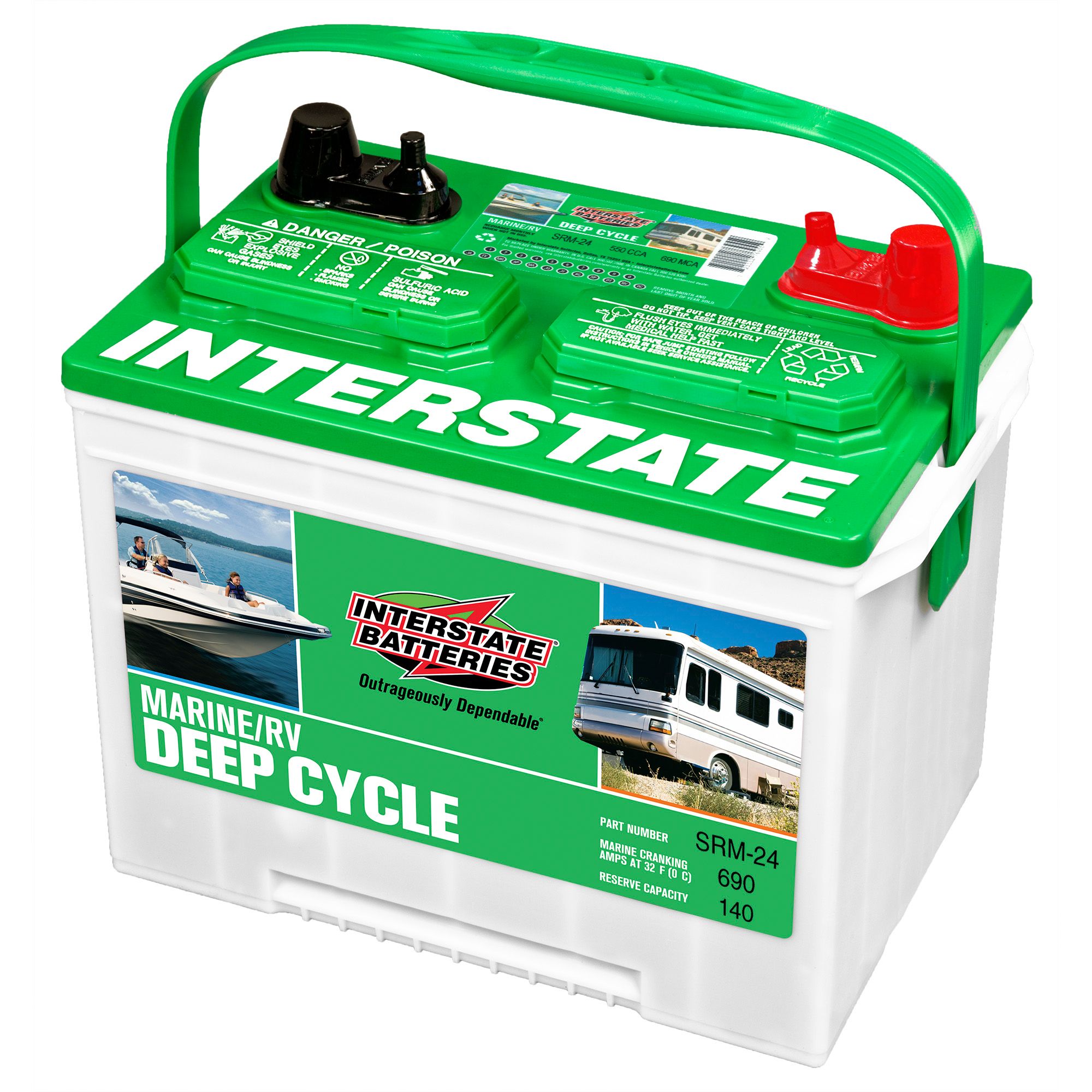 Interstate Batteries SRM-24 Marine/RV Deep Cycle Battery | Publiclands